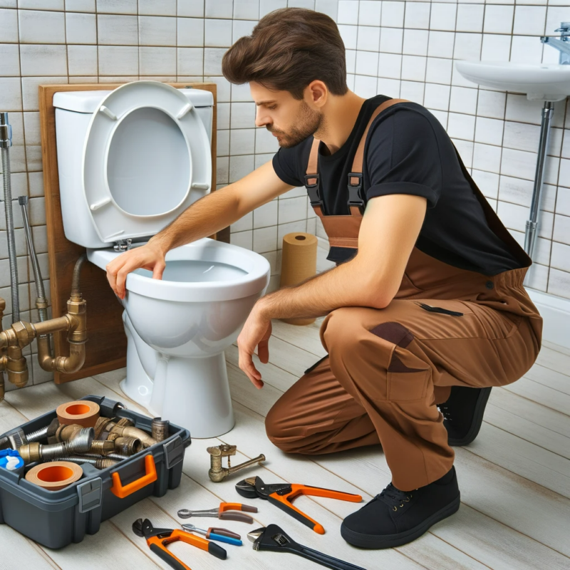 Two Piece Toilet Installation Service From Cheap Plumber